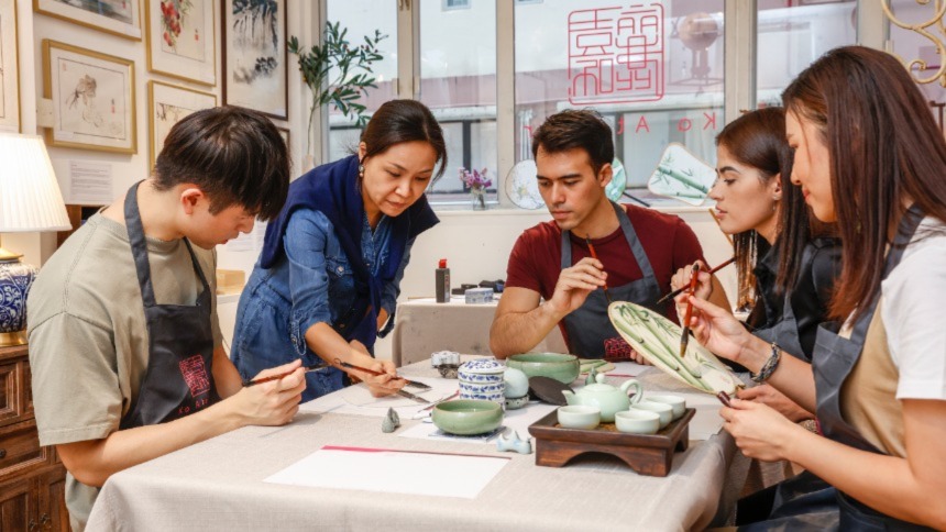 Traditional Chinese painting class